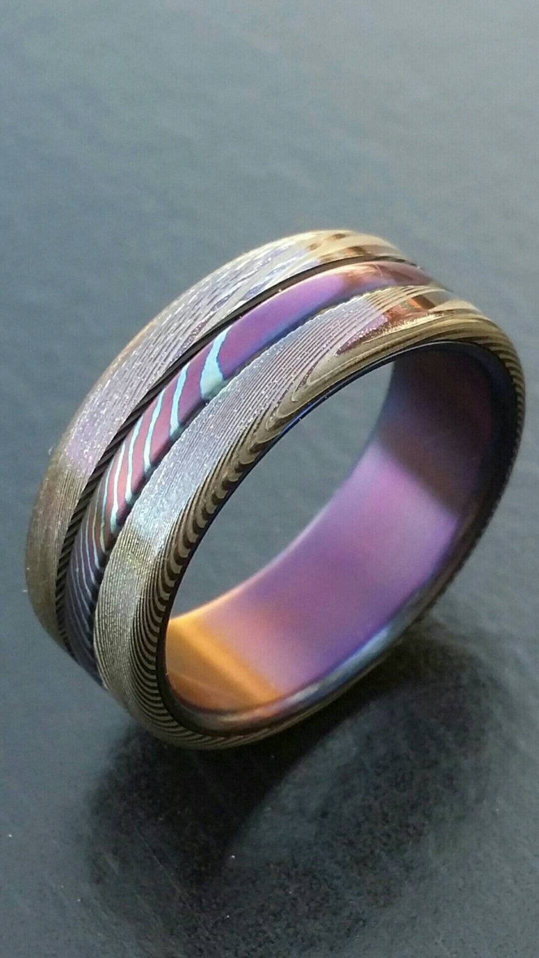 Timascus / Mokuti & Stainless Damascus , (damasteel) Wood-grain Pattern ...