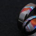 LIMITED EDITION** Solid Black Timascus Chamfered Zrti Ring Set 2 Rings ...