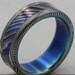 LIMITED Edition***solid Black Timascus, Zrti Ring 8mm Mens Timascus ...
