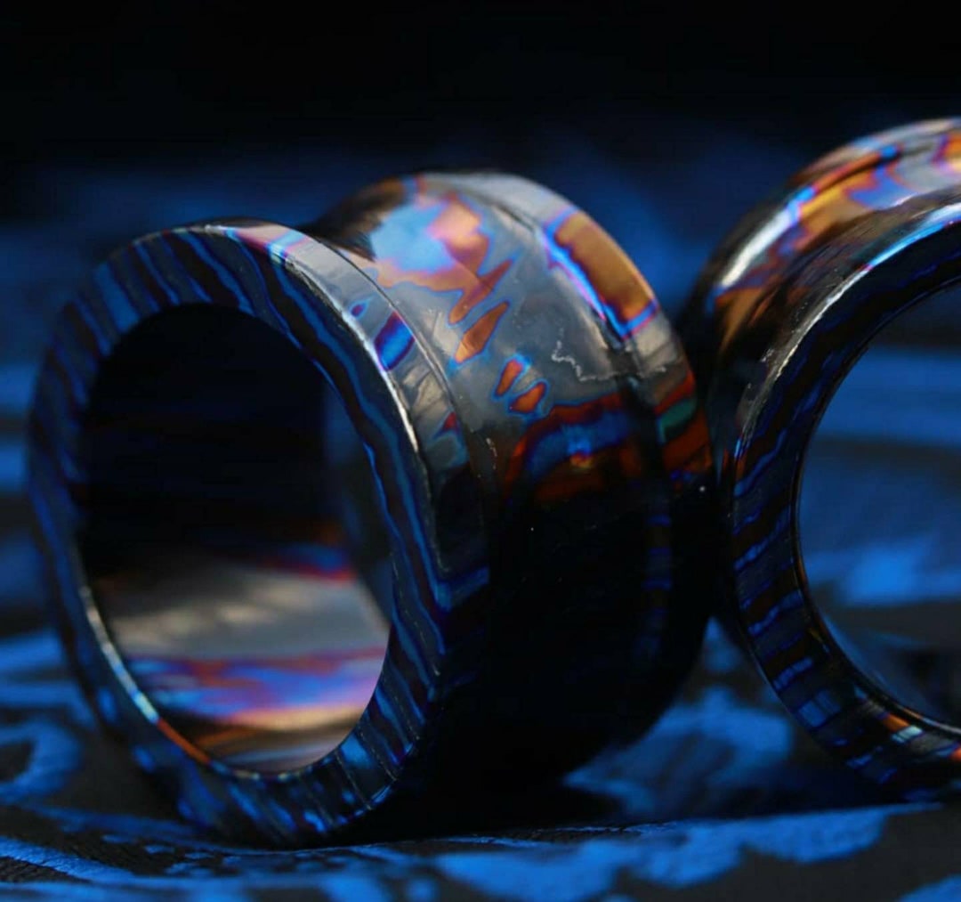 Timascus Plugs Gauge Ear Plugs Timascus Plug Ear Rings Timascus Gage - Etsy