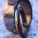 LIMITED EDITION** Solid Black Timascus Chamfered Zrti Ring Set 2 Rings ...