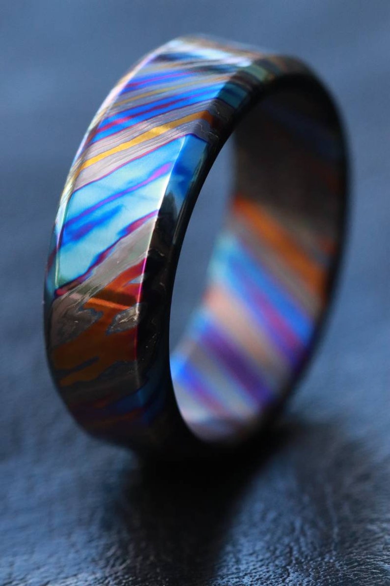 Timascus Ring - Etsy