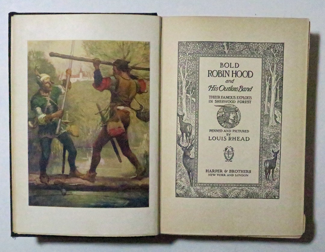ROBIN HOOD, Penned & Pictured by Louis Rhead, 1912 - Etsy