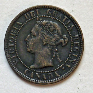 Canadian One Cent, 1900 - Etsy