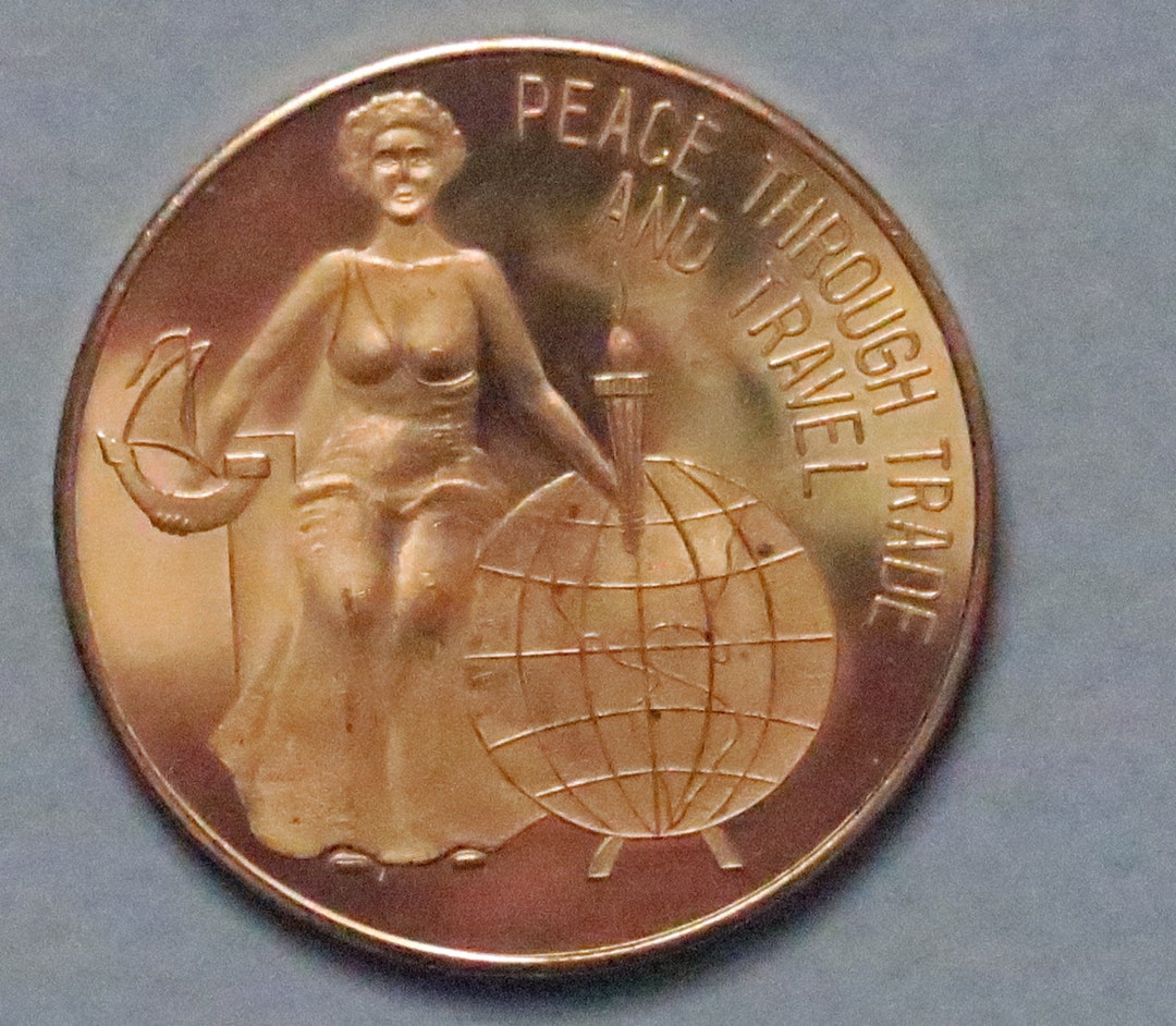 Token - Peace Through Trade and Travel, American Merchant - Etsy