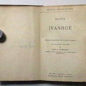 Scott’s Ivanhoe by Sir Walter Scott, 1899 - Etsy