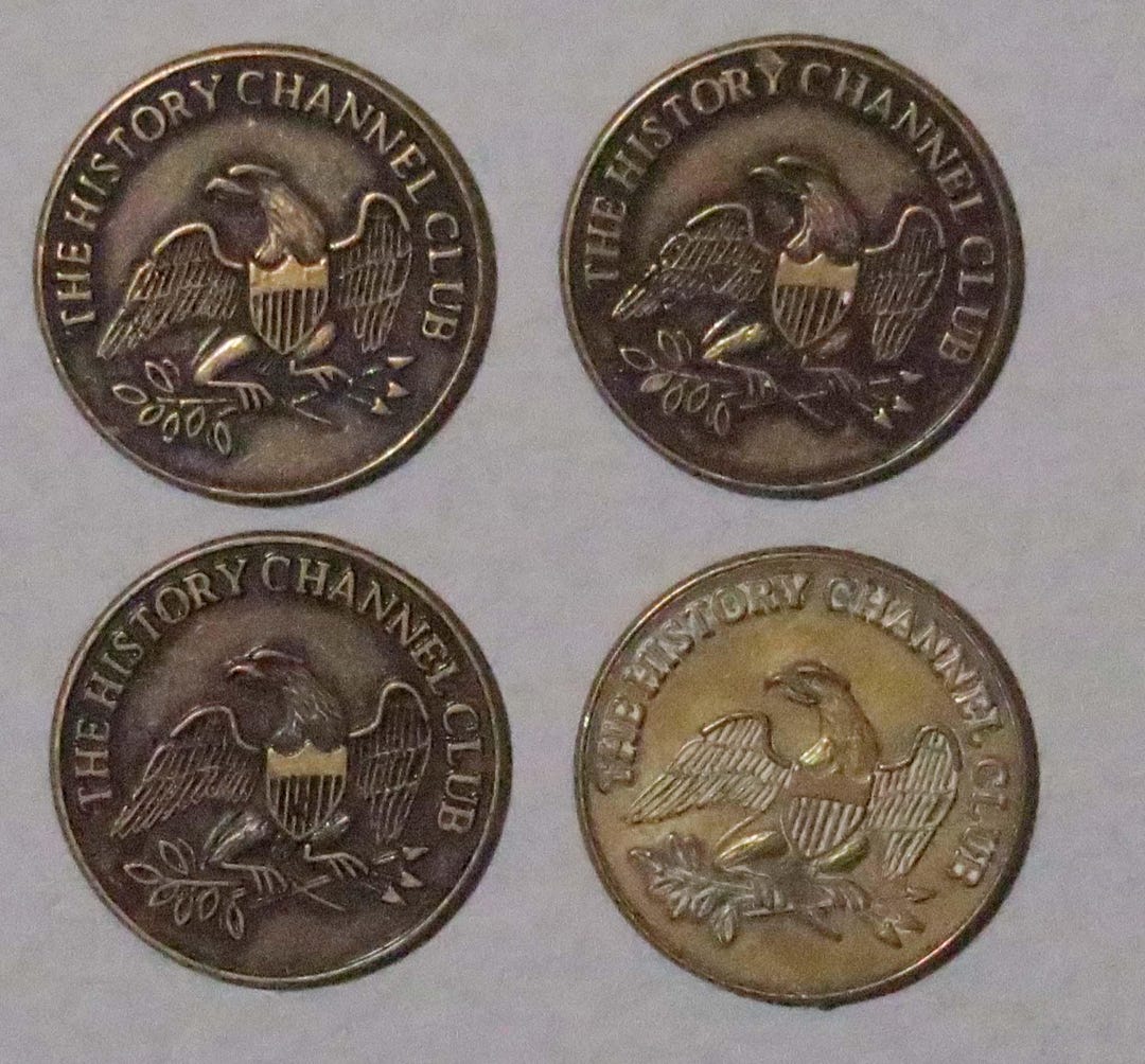 The History Channel Tokens (4 Tokens) - Etsy