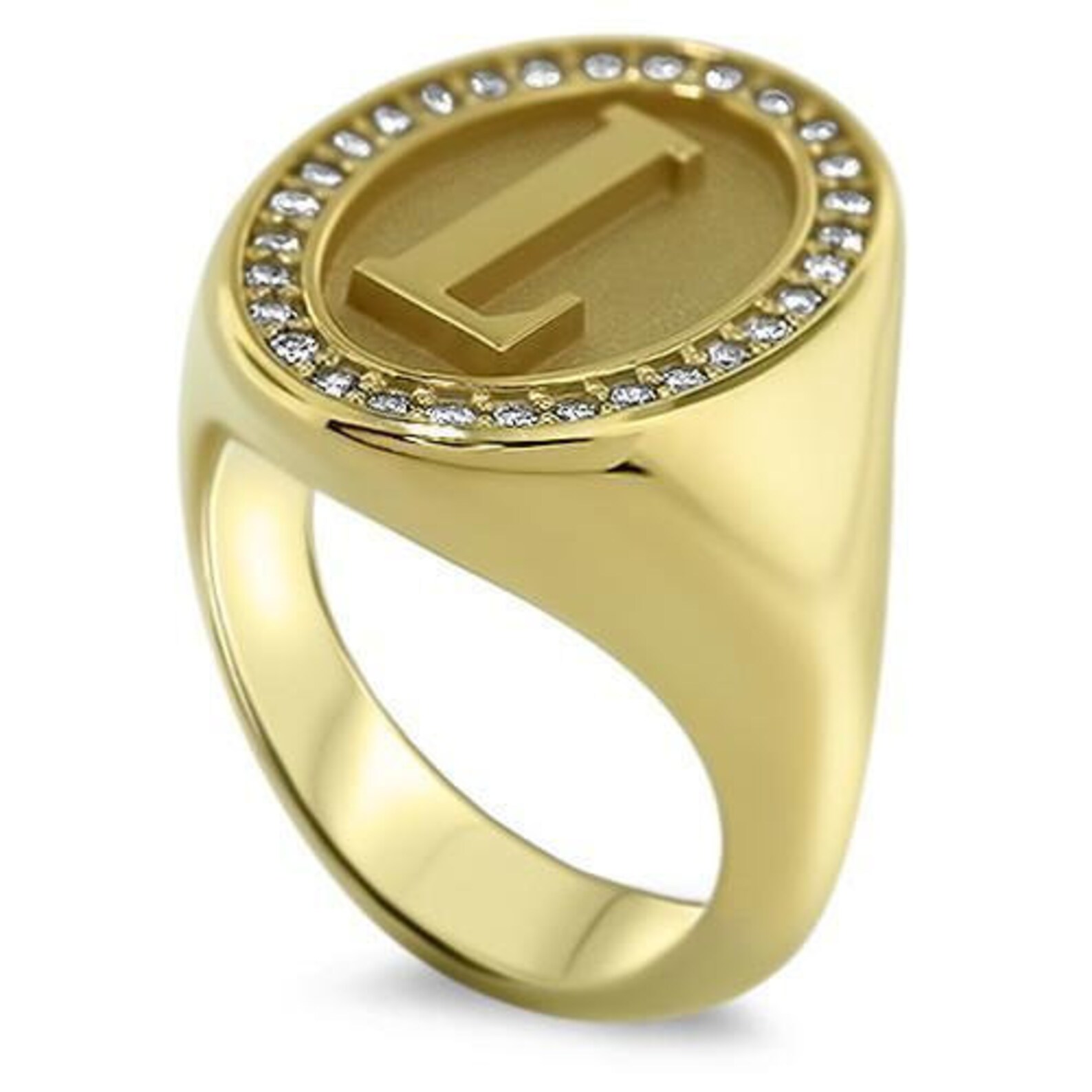 Personalized Initial Signet Ring - Etsy