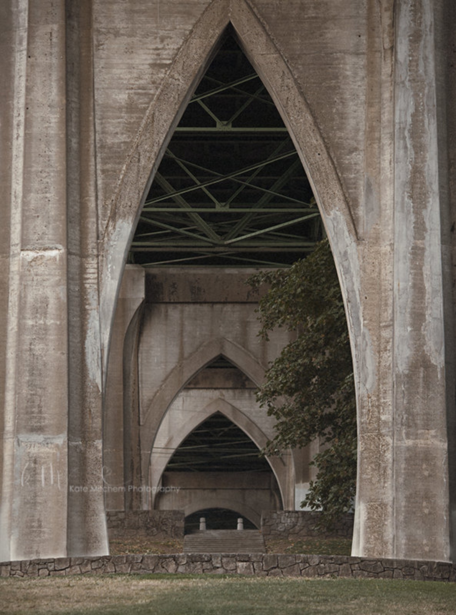Digital Background of Cement Bridge Arches - Etsy
