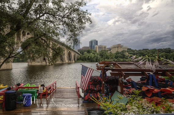 Digital Background of Kayak Store on Potomac River With | Etsy