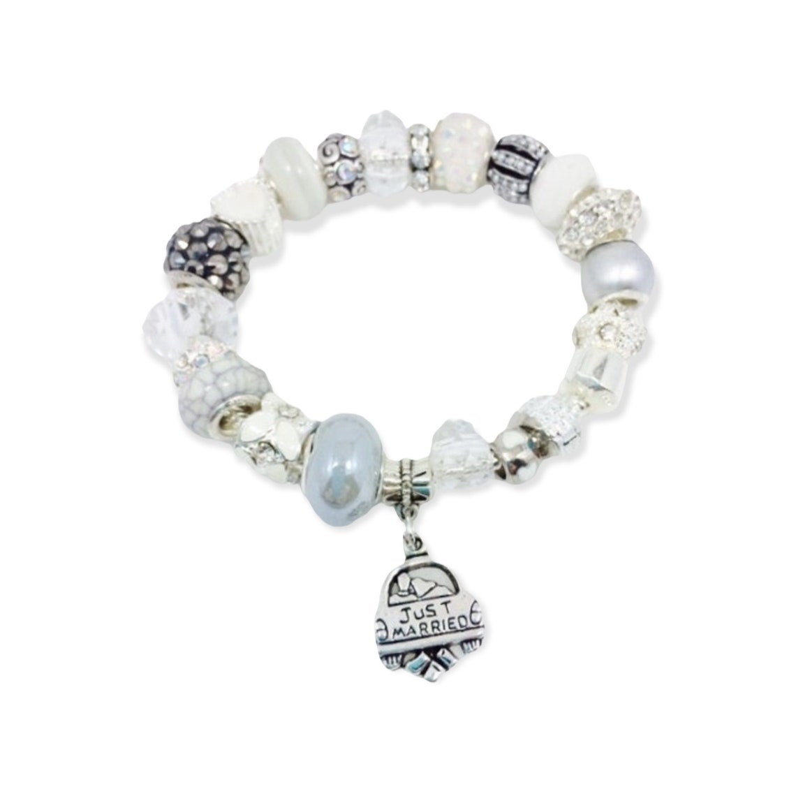 Just Married Charm Bracelet - Etsy