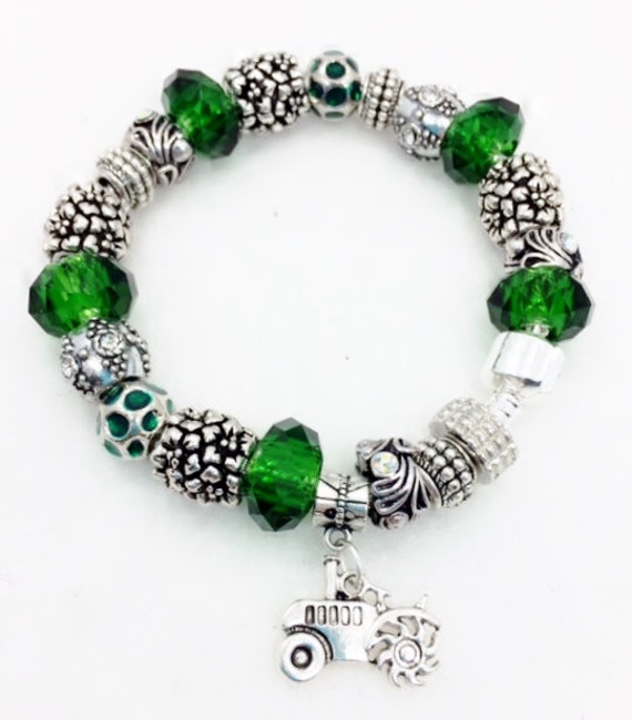 Tractor Charm Bracelet | Etsy