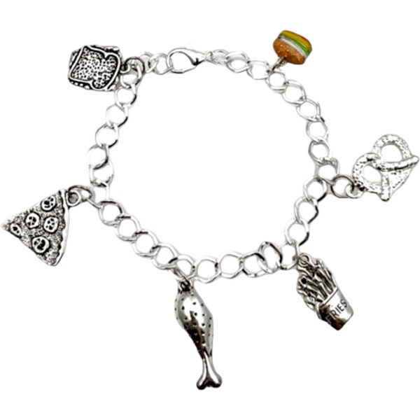 Food Charm Bracelet - Etsy