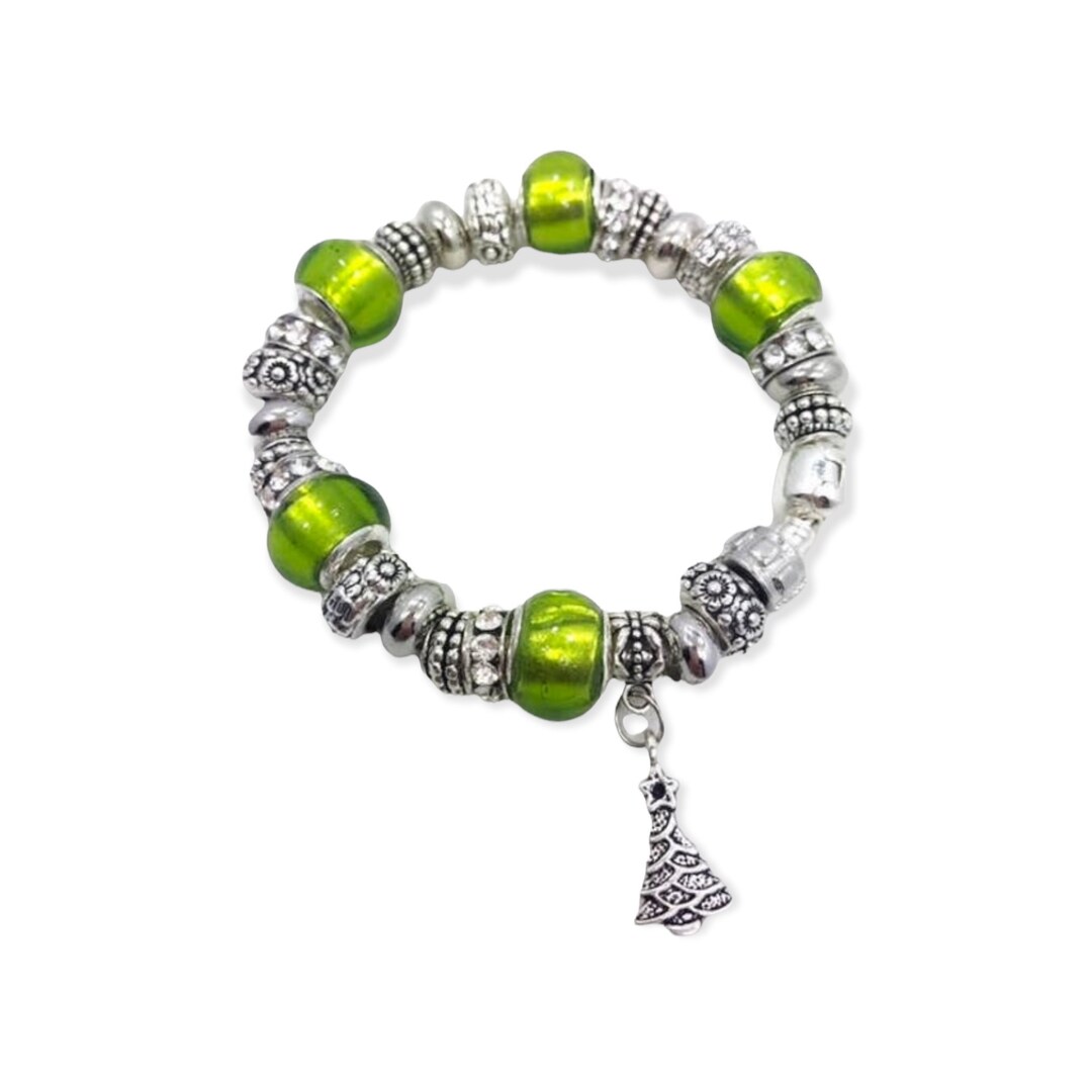 Christmas Tree Charm Bracelet - Etsy