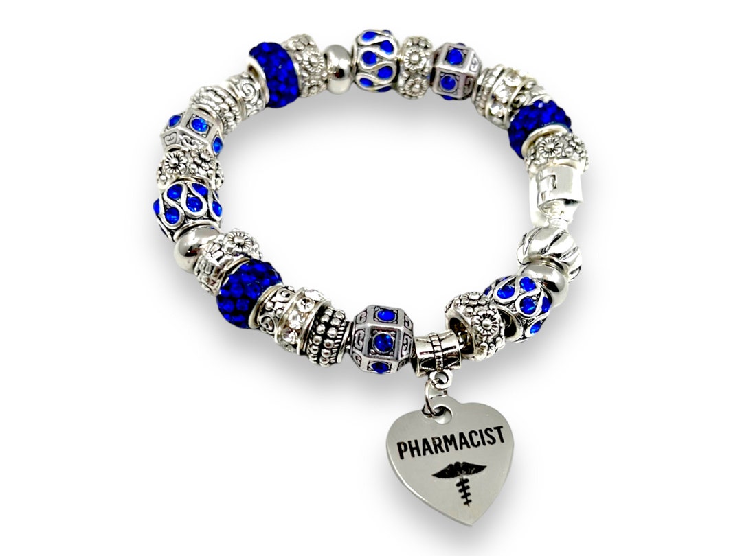 Pharmacist RX Pharmacy Charm Bracelet - Etsy