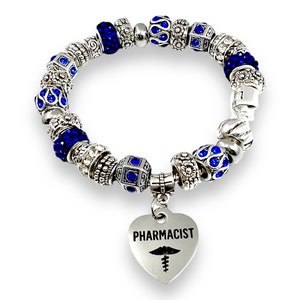 Pharmacist RX Pharmacy Charm Bracelet - Etsy