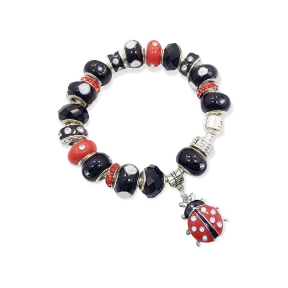 Ladybug Charm Bracelet - Etsy