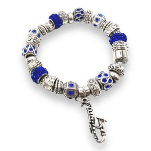 Saxophone Charm Bracelet - Etsy