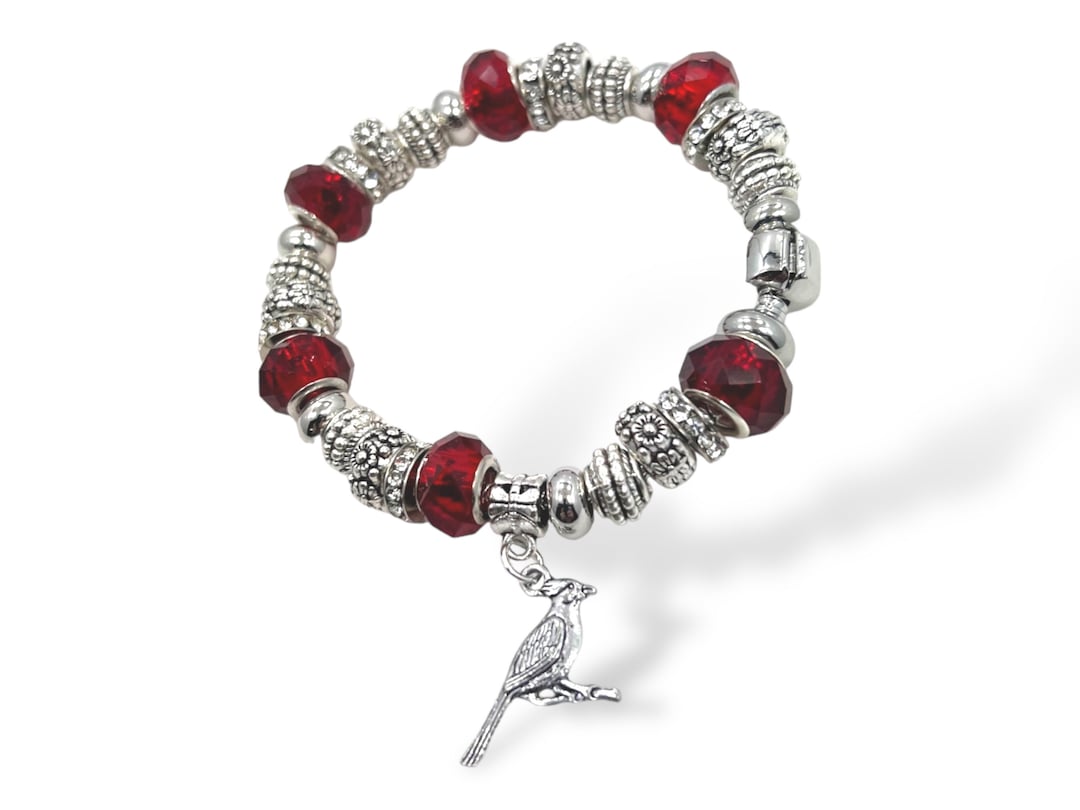 Cardinal Charm Bracelet - Etsy