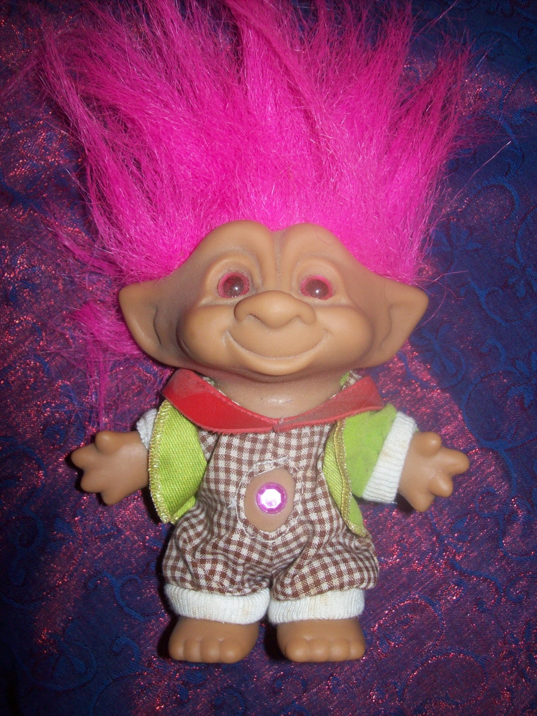 Ace Novelty Treasure Troll With Wish Stone Belly/ Troll Dolls/ Treasure ...
