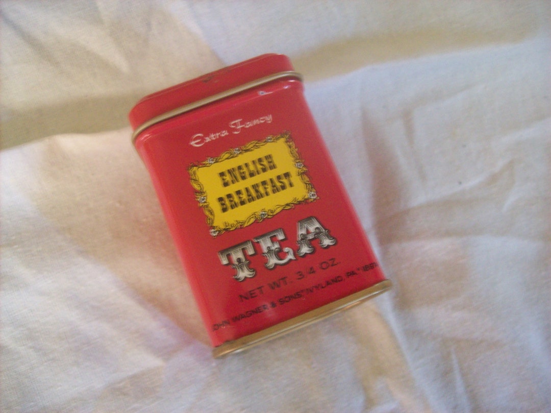 Vintage Red Tea Tin- English Breakfast 3/4 Oz.- John Wagner & Sons ...