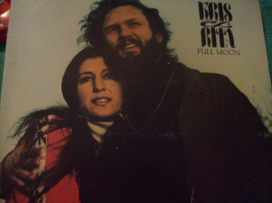 Kris and Rita Full Moon Vinyl Record- A & M Records- 1973- Kris ...