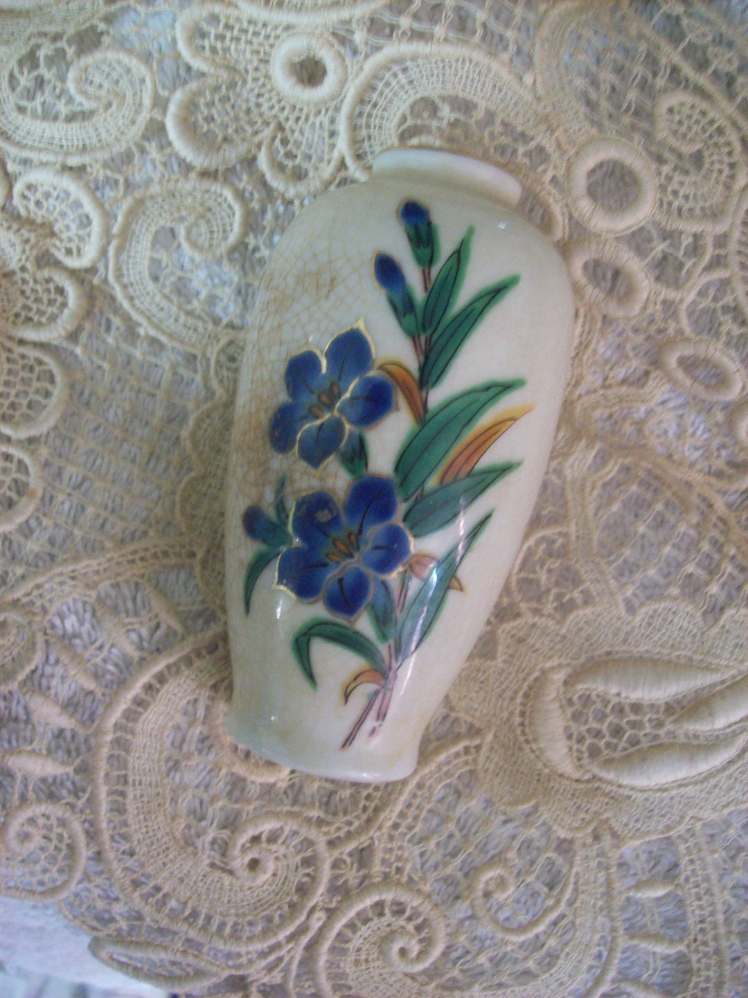 Small Homco Vase/ Floral Design/ Made in Japan/ Vintage Home Decor - Etsy