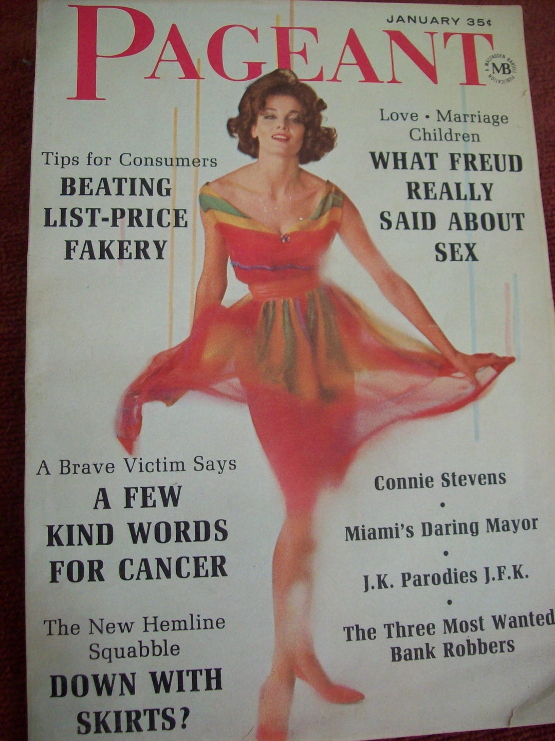 Pageant Magazine- Vintage Back Issue- January 1963 - Etsy