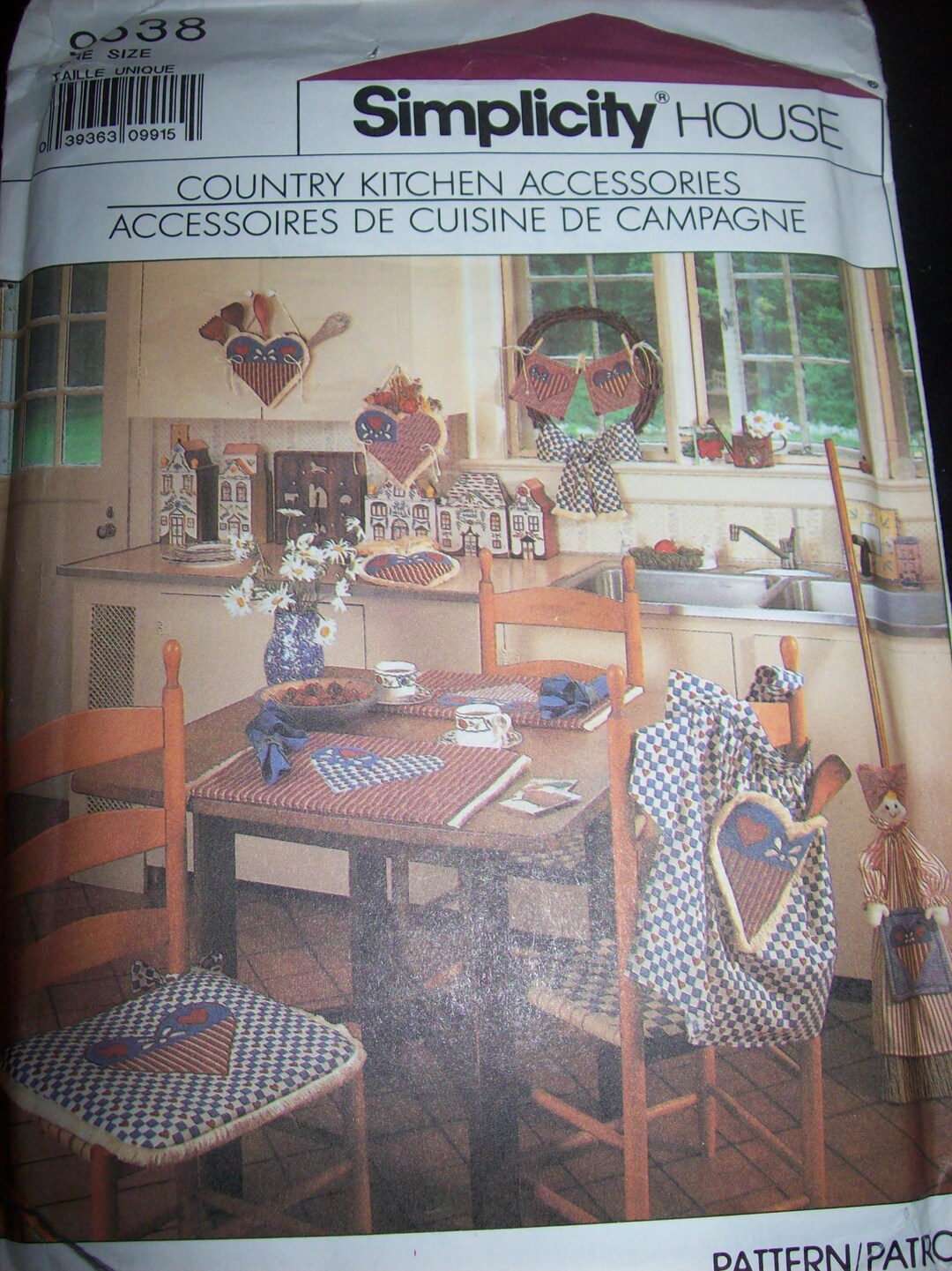 Simplicity 9538 Country Kitchen Accessories Simplicity House Pattern ...