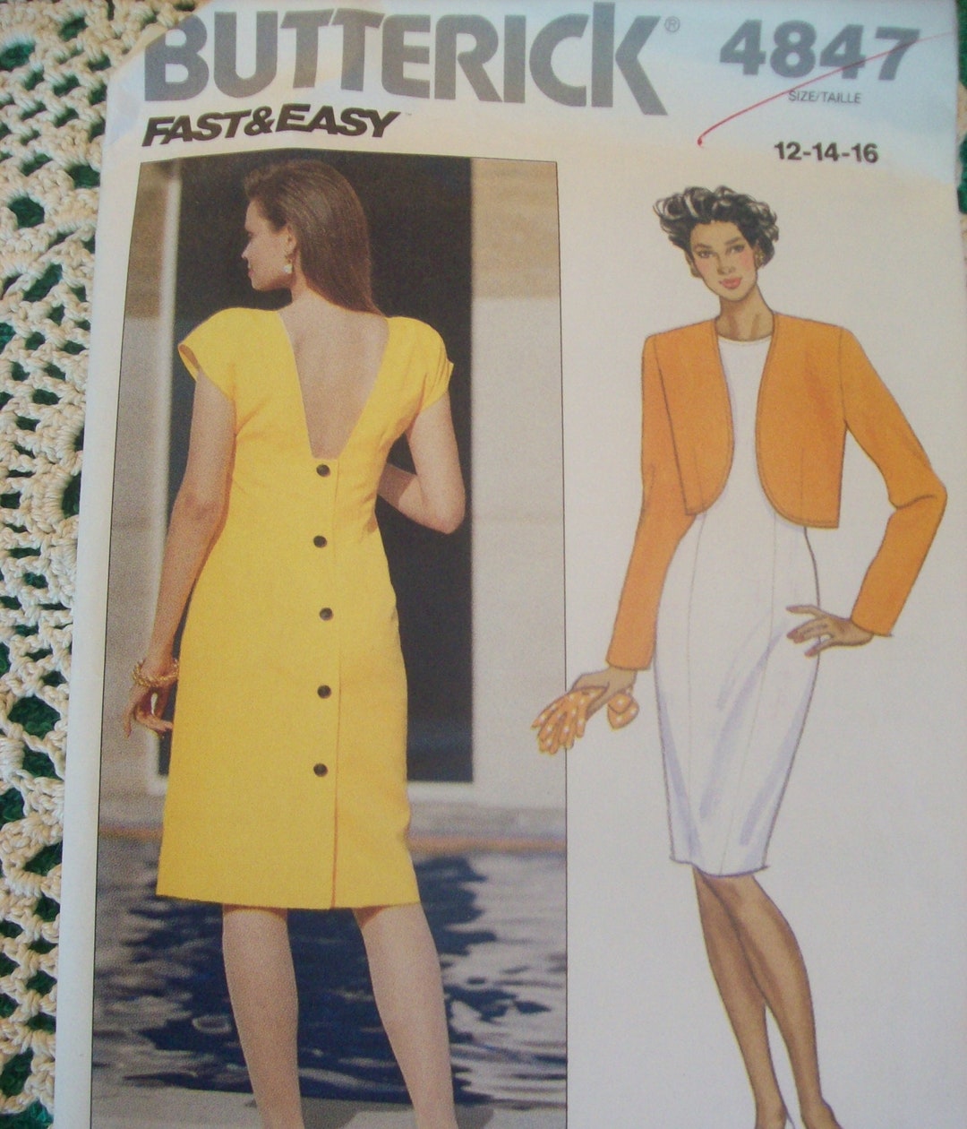 Butterick 4847/ Jack and Dress for Misses' 11-14-16 / Uncut/ Vintage ...