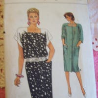 Vogue 8922, Lined Dress With Yoke, Multiple Insets and Skirt Variations ...