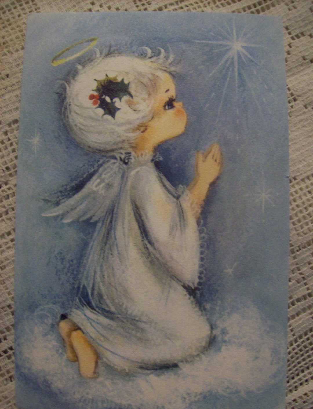Vintage Christmas Card/ Greeting Card/ Signed/ Hallmark Angel Card ...