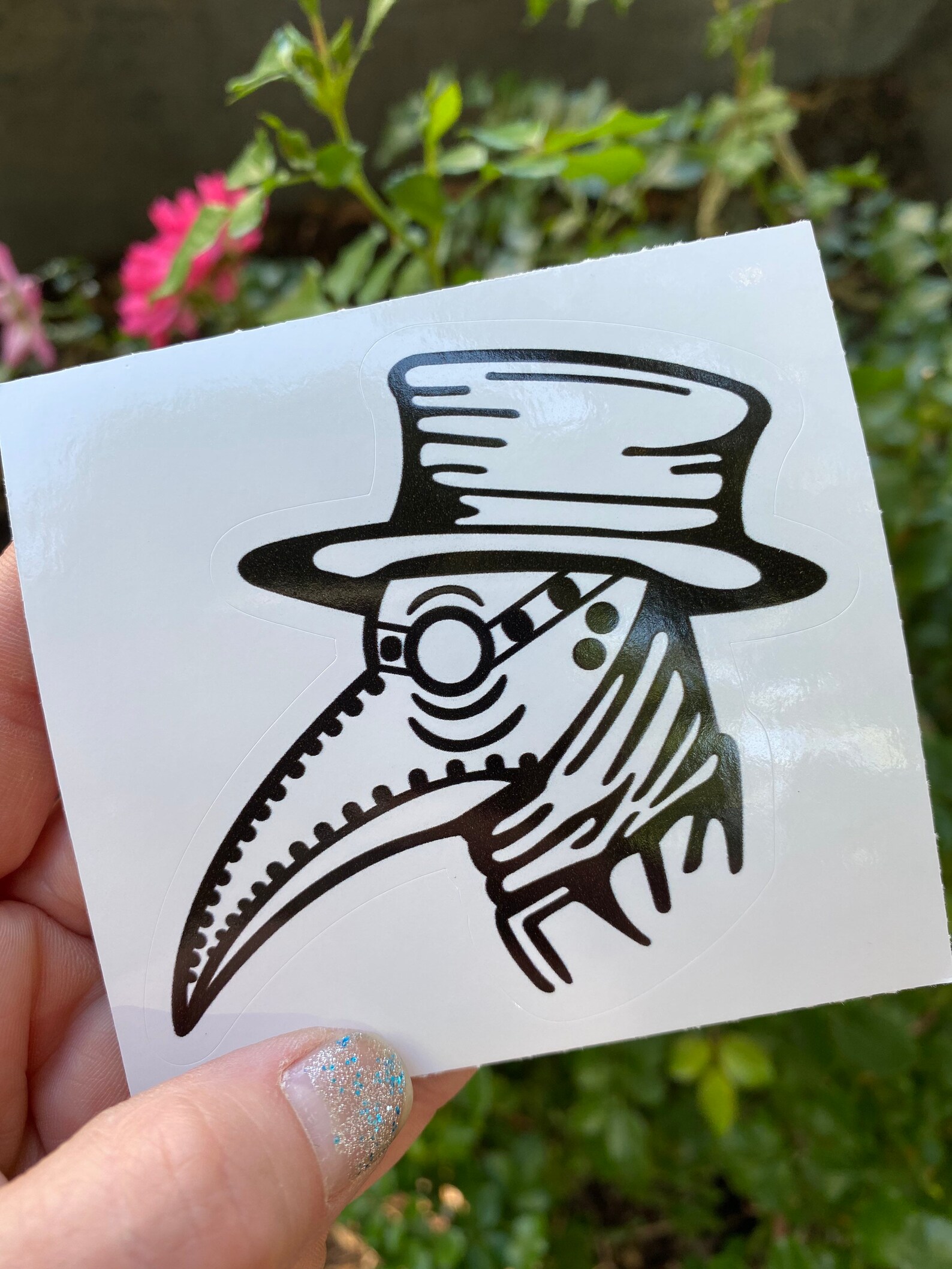 Plague Dr Sticker, Plague Doctor Decal, Crow, Raven, Pandemic, Witchy ...