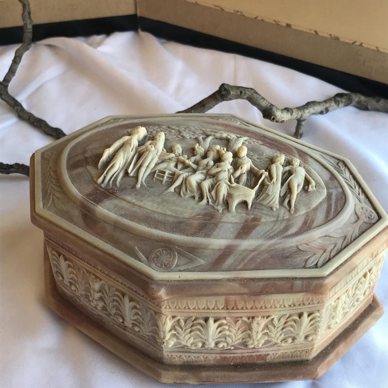 Incolay Jewelry Box - Etsy