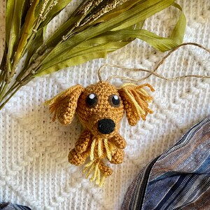 Custom Dog Review Mirror Hanger, Custom Crochet Dog Car Ornament, Dog ...