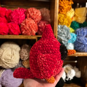 Crochet Cardinal Stuffed Animal— Ready to Ship— Handmade Cardinal ...