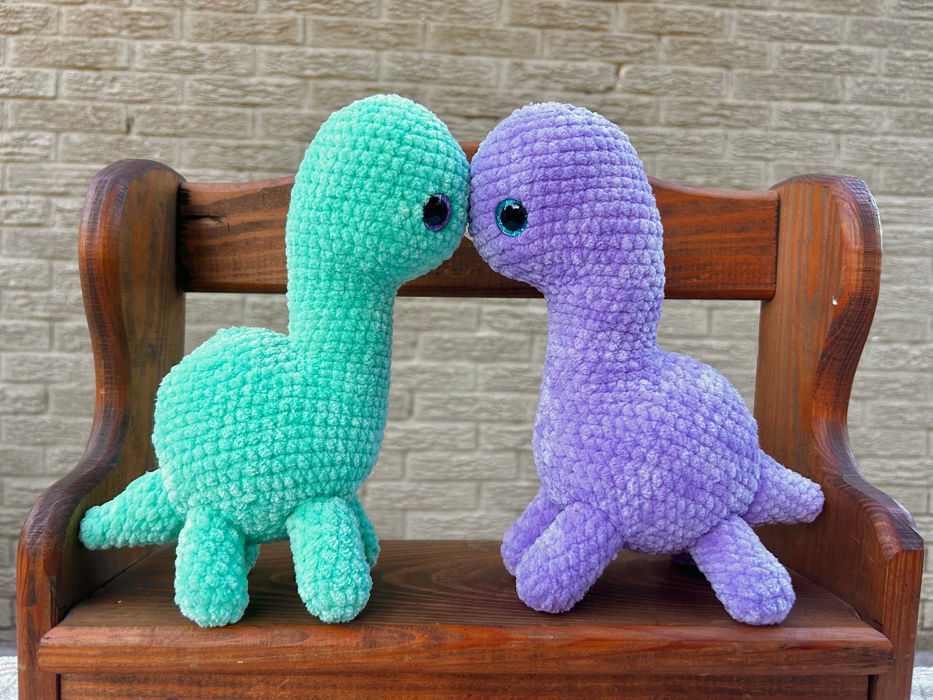 Crochet Long Neck Dinosaur Plushie Brachiosaurus Plush Handmade Dinosaur Stuffed Animal Etsy UK