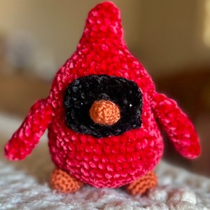 Crochet Cardinal Stuffed Animal— Ready to Ship— Handmade Cardinal ...