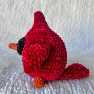 Crochet Cardinal Stuffed Animal— Ready to Ship— Handmade Cardinal ...