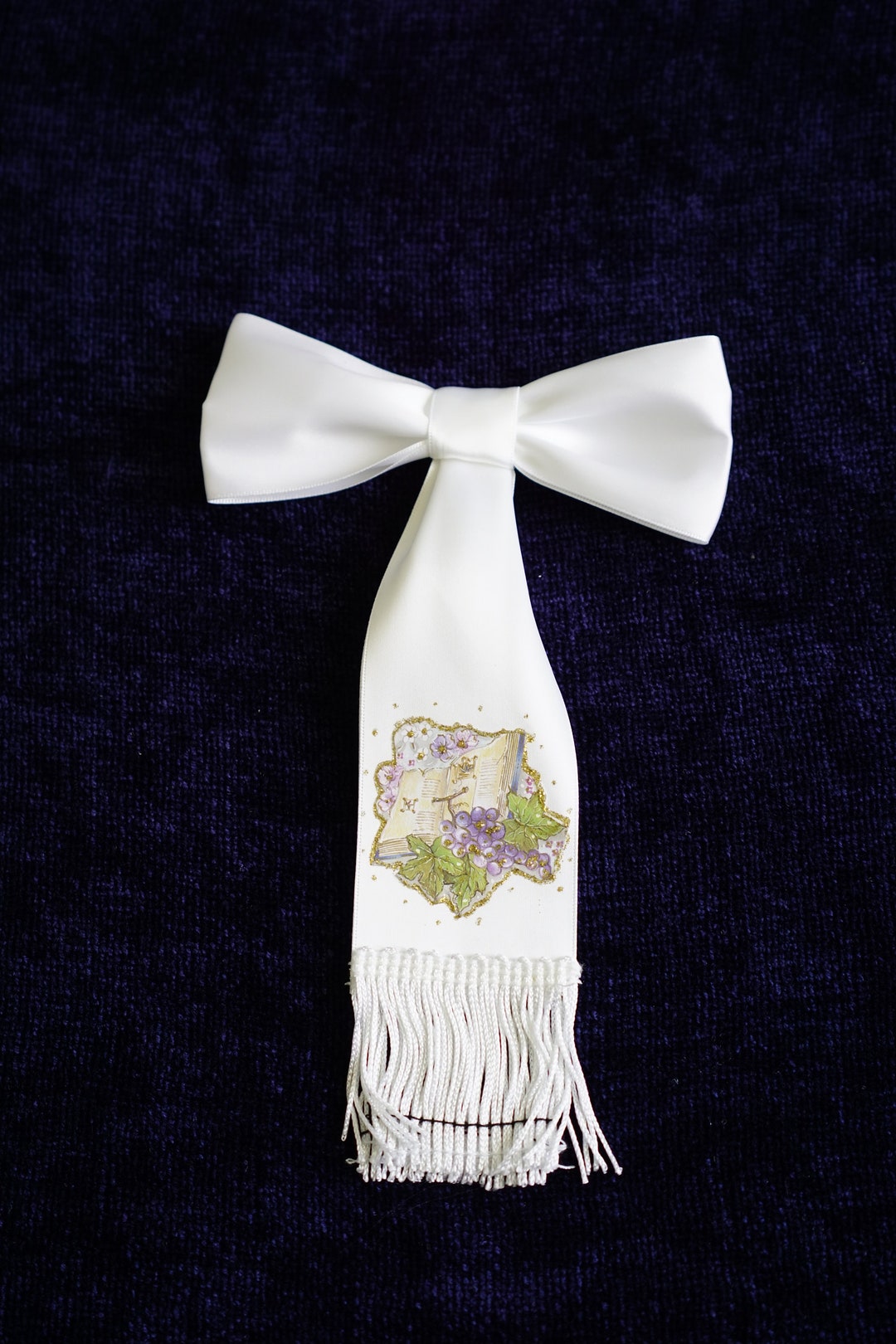 Boy First Communion Arm Bow Ribbon With Religious Image Chalice - Etsy