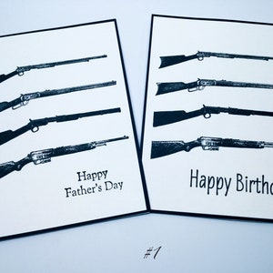 Gun Cards for Amazing Husband, Son, Friend, Brother, Rifle, Father’s ...