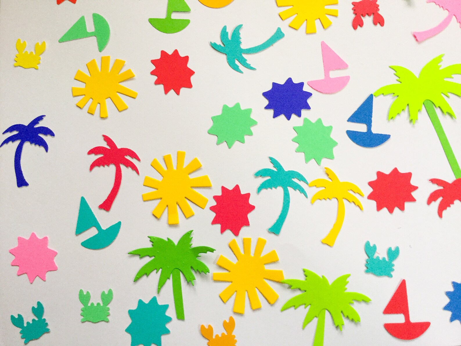 Bright Summer Confetti Beach Theme Confetti Colorful | Etsy