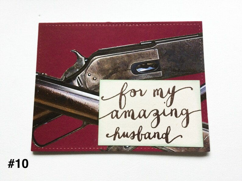 Gun Cards for Amazing Husband Son Friend Brother Rifle - Etsy