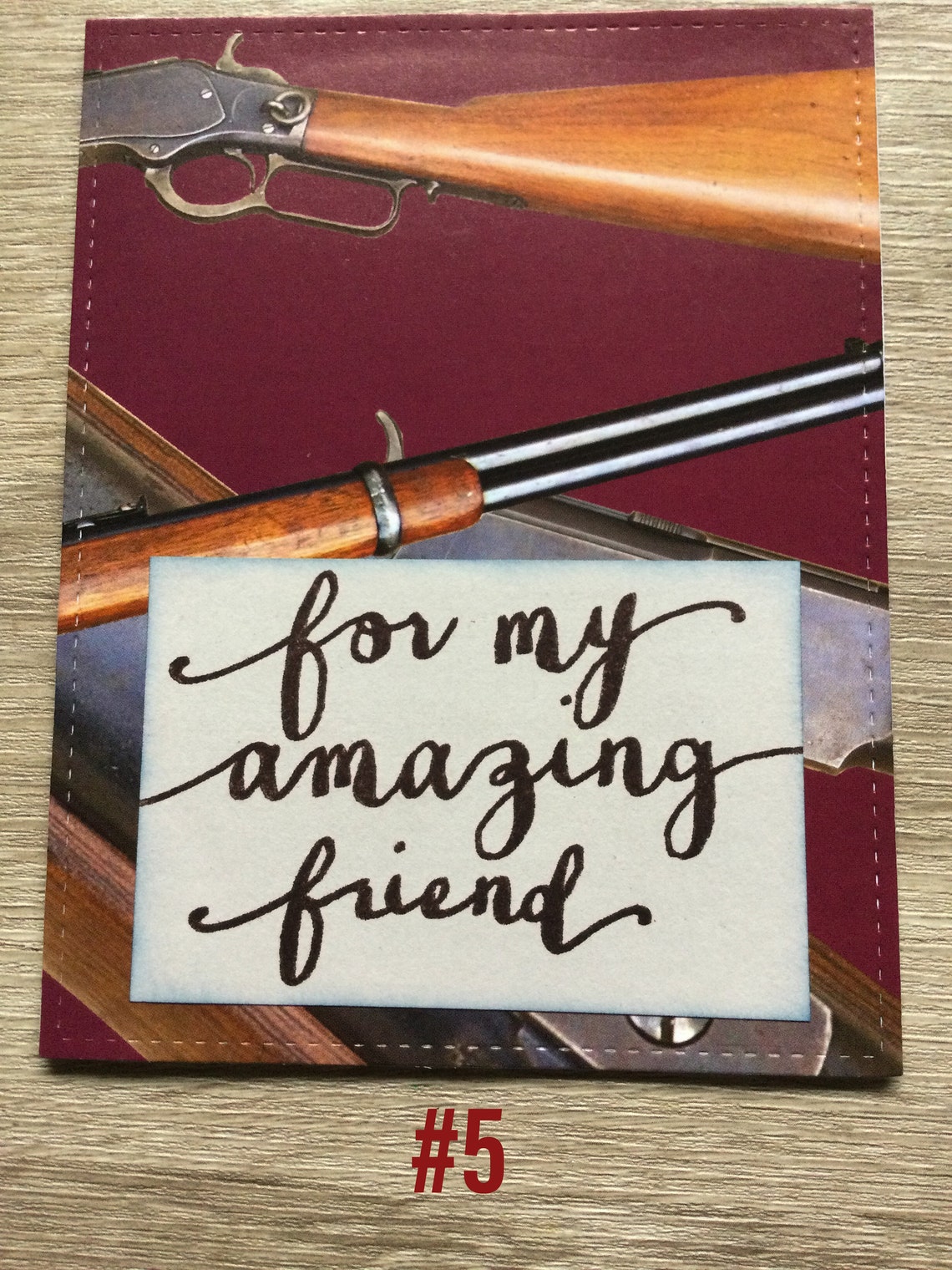 Gun Cards for Amazing Husband Son Friend Brother Rifle | Etsy