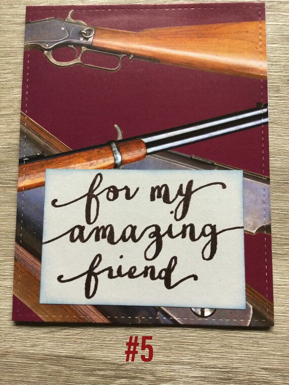 Gun Cards for Amazing Husband Son Friend Brother Rifle - Etsy