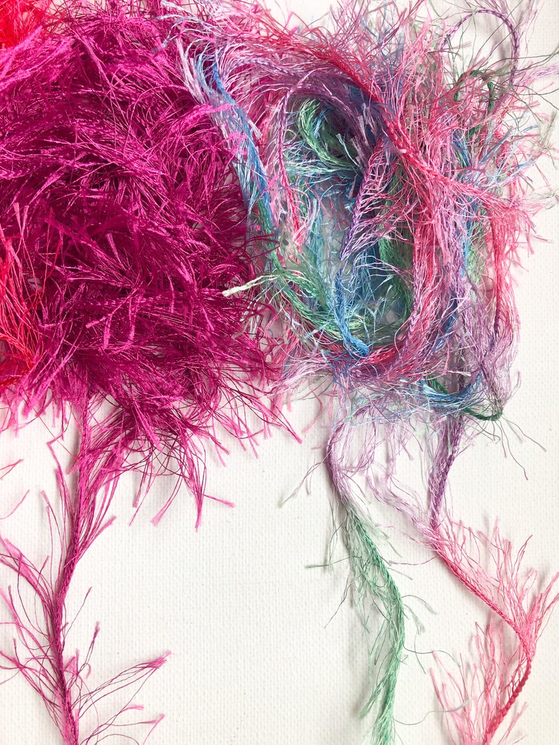 10 Ft Eyelash Yarn Pretty Trim Craft Thread | Etsy