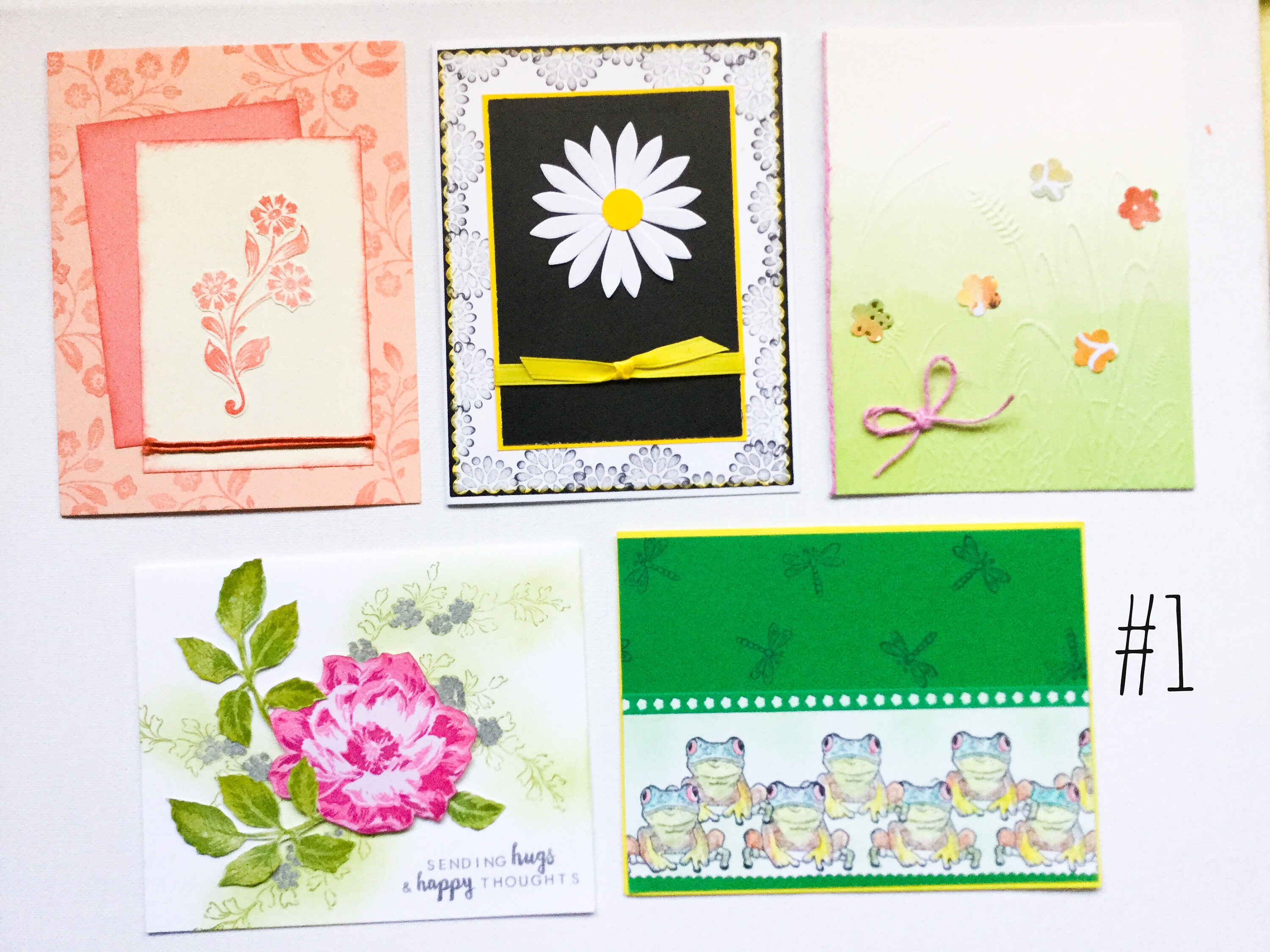 Set of 10 Unique handmade cards by Wcards | Etsy