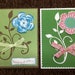 Large Flower Cards Set of 7 Notecards Flowers With Bows Stationary ...