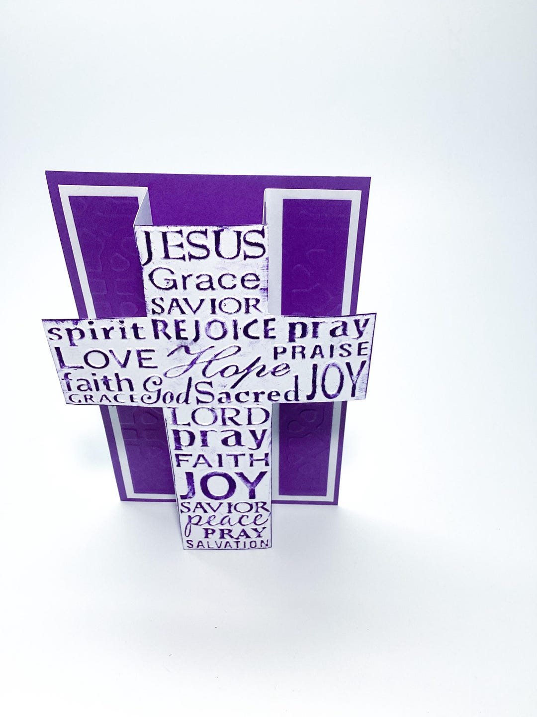 Embossed Easter Cross, Easter Cards, Religious Cards, Handmade, Wcards ...