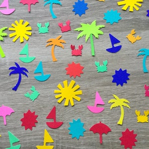 Bright Summer Confetti Beach Theme Confetti Colorful - Etsy